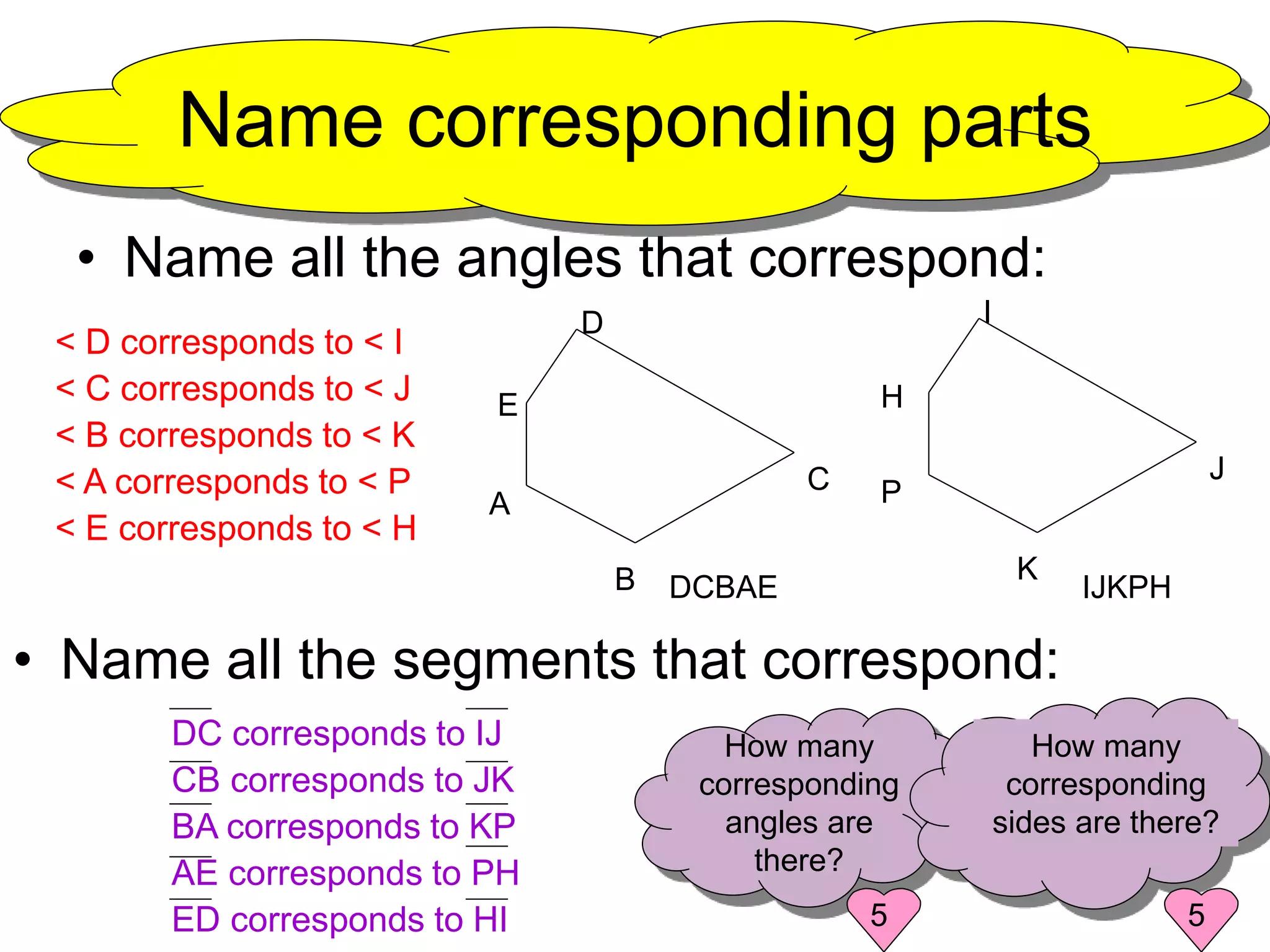 Congruen Polygons - Math 5 | PPTX