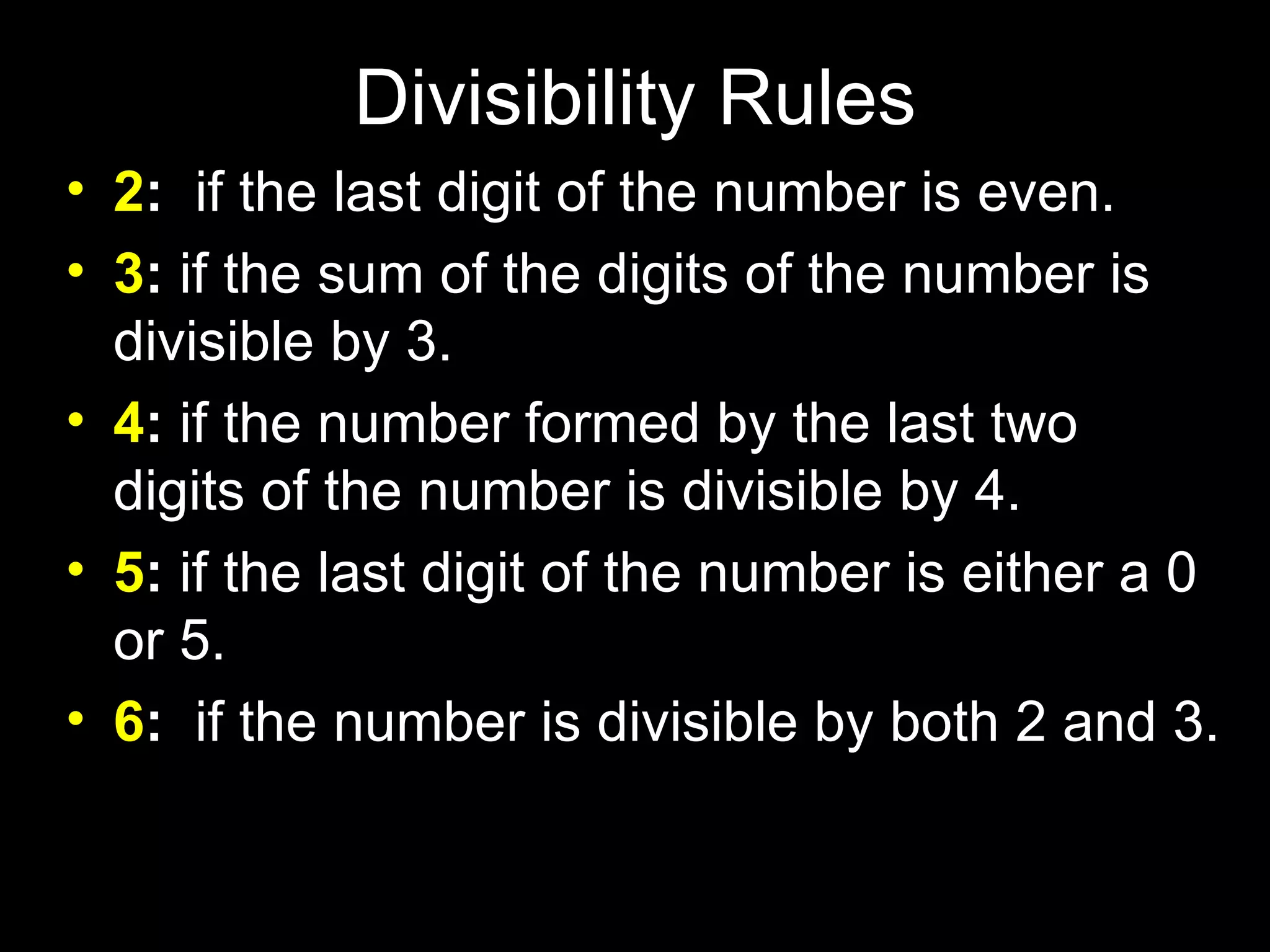 4.1 divisibility | PPT