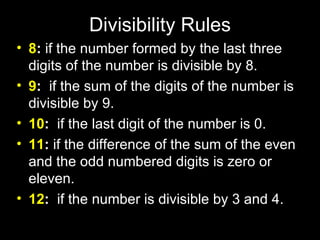 4.1 divisibility | PPT