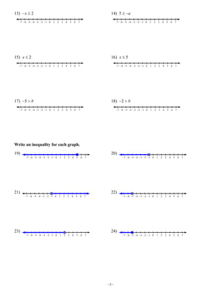 4.1 graphing inequalities | PDF