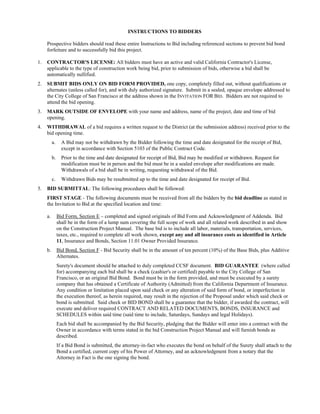 Instructions to bidders | PDF