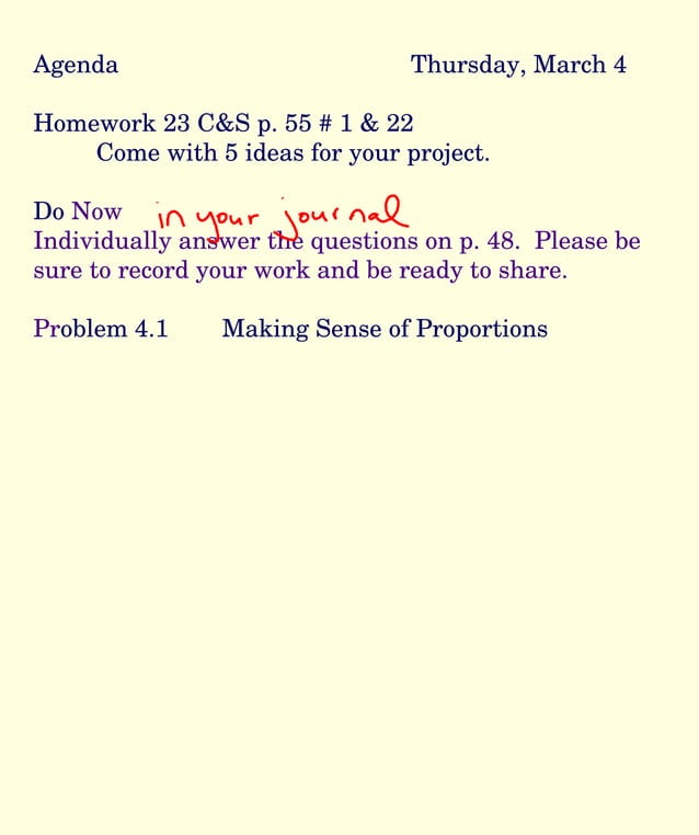 Comparing And Scaling Problem 4 1 Intro Bt Pdf