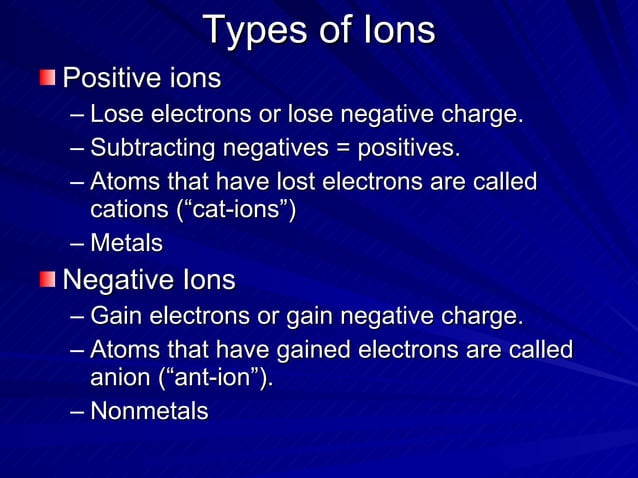 4-1: Ions & Ionic Bonding | PPT | Chemistry | Science