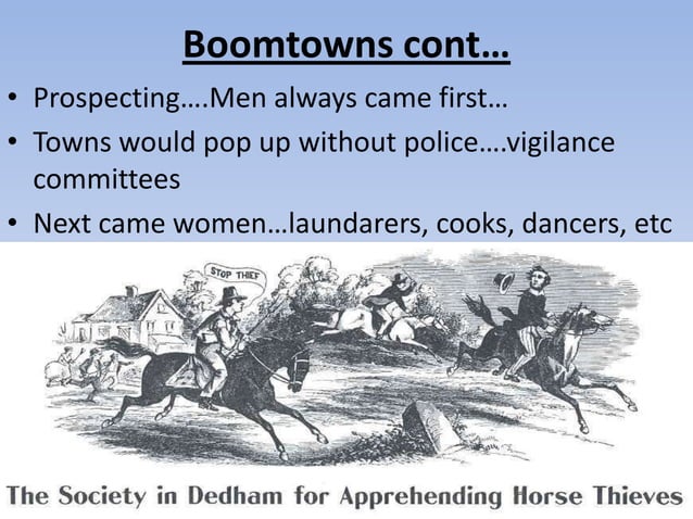 4.1 Miners and cowboys in the west | PPTX | Politics