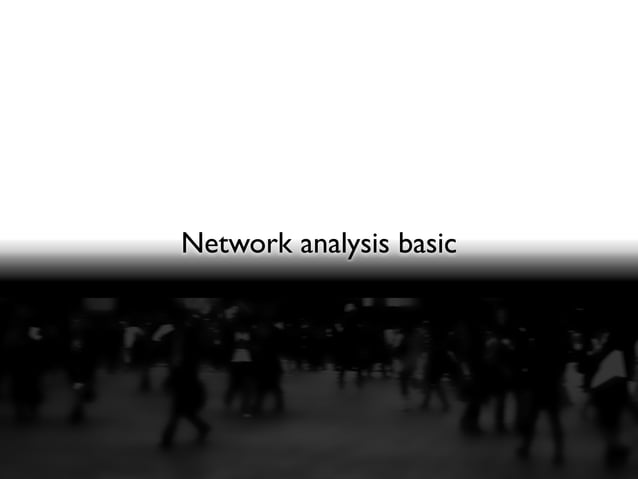 4.1 network analysis basic | PDF