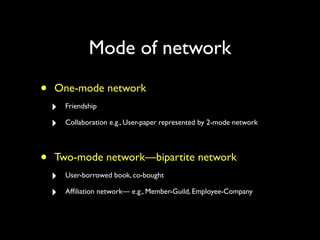4.1 network analysis basic | PDF