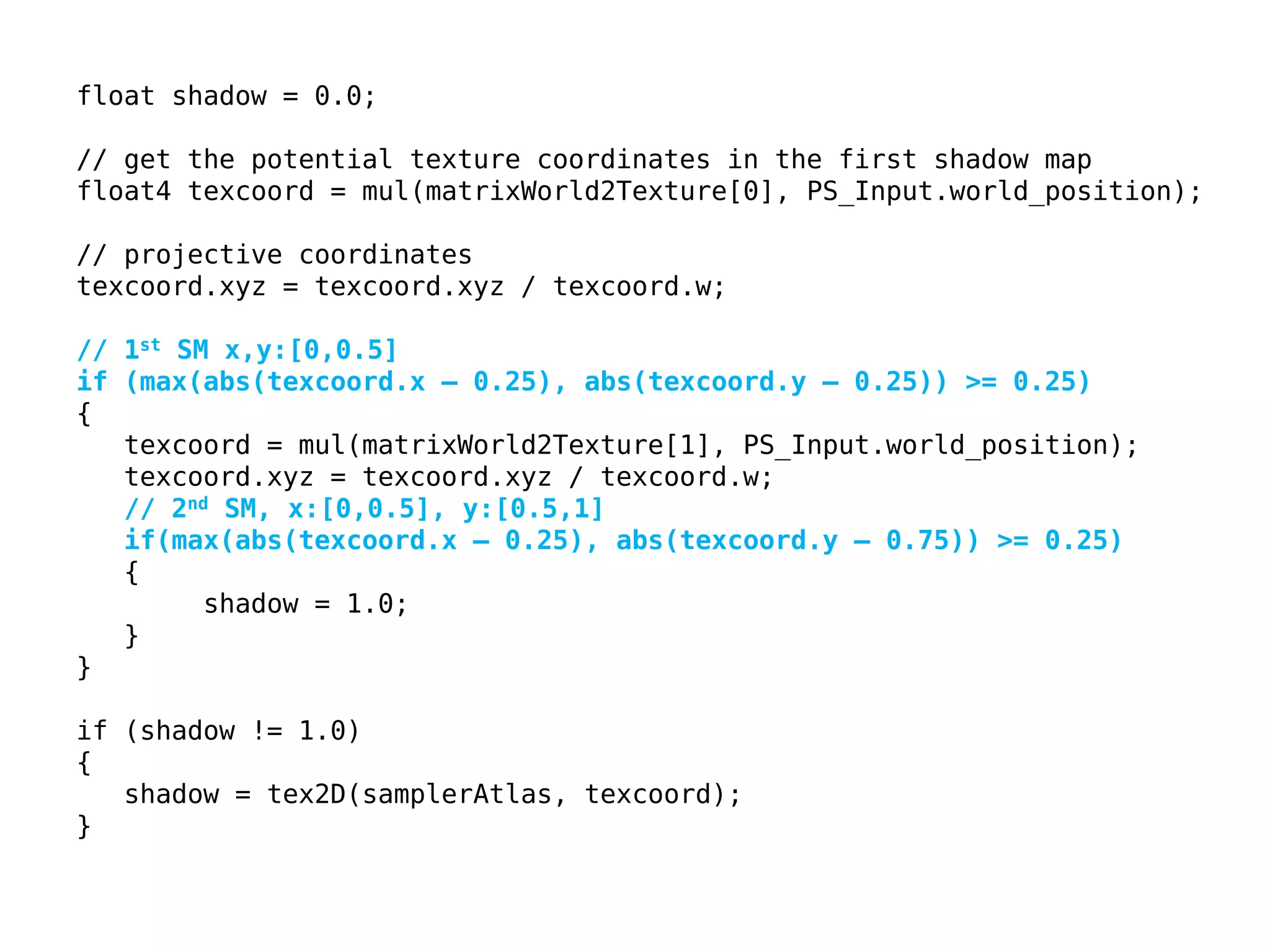 [shaderx7] 4.1 Practical Cascaded Shadow Maps | PPT