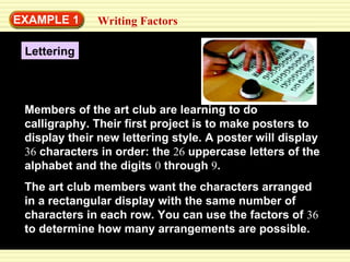 4.1 prime factorization | PPT