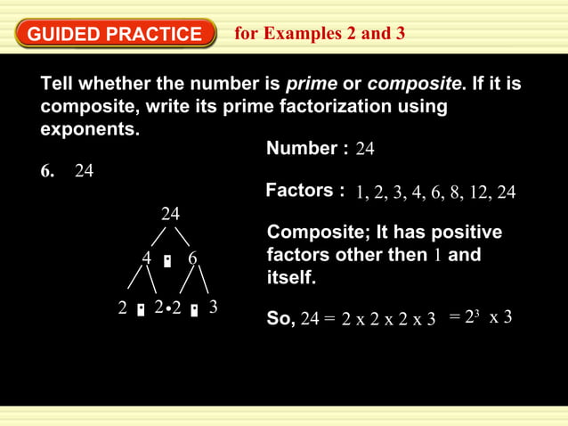 4.1 prime factorization | PPT