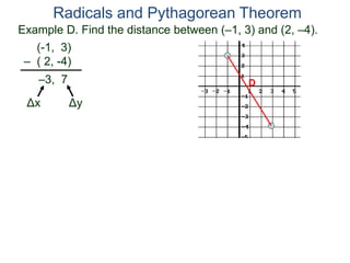 Pythagorean Theorem Problems With Radicals