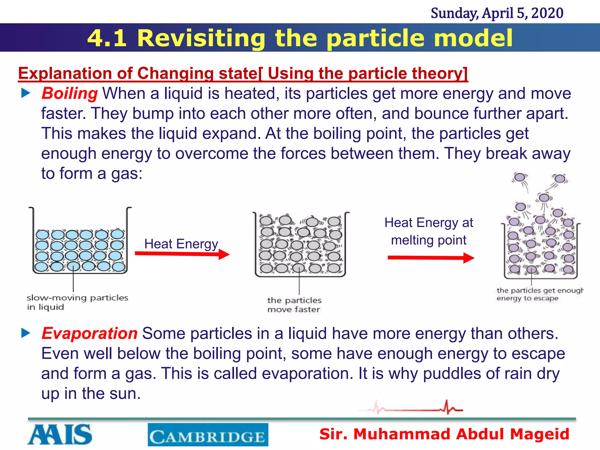 4 1 revisiting the particle model - aais | PPSX