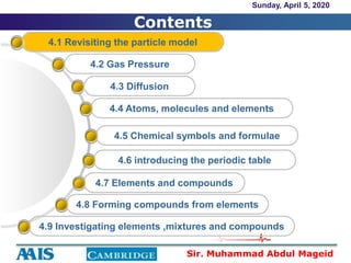 4 1 revisiting the particle model - aais | PPSX