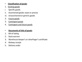 4.1 sale of goods | PPT