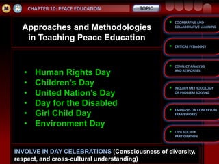 Methods in Peace Education (Social Dimensions of Education) | PPT