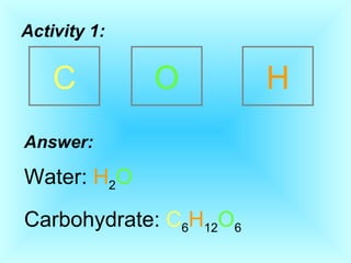 The Chemical Composition of Cell | PPT
