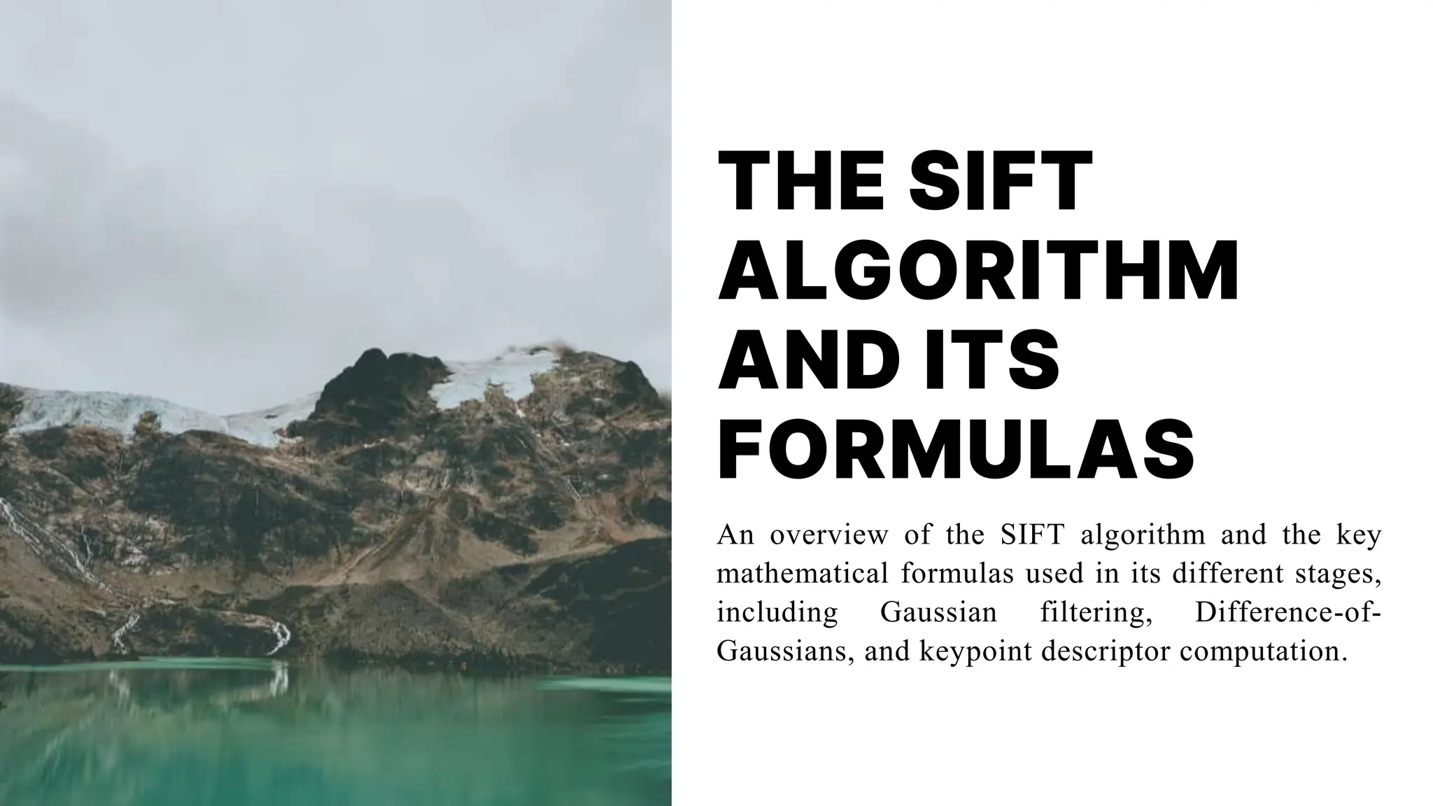 [4] - [1] The SIFT Algorithm and Its Formulas.pptx
