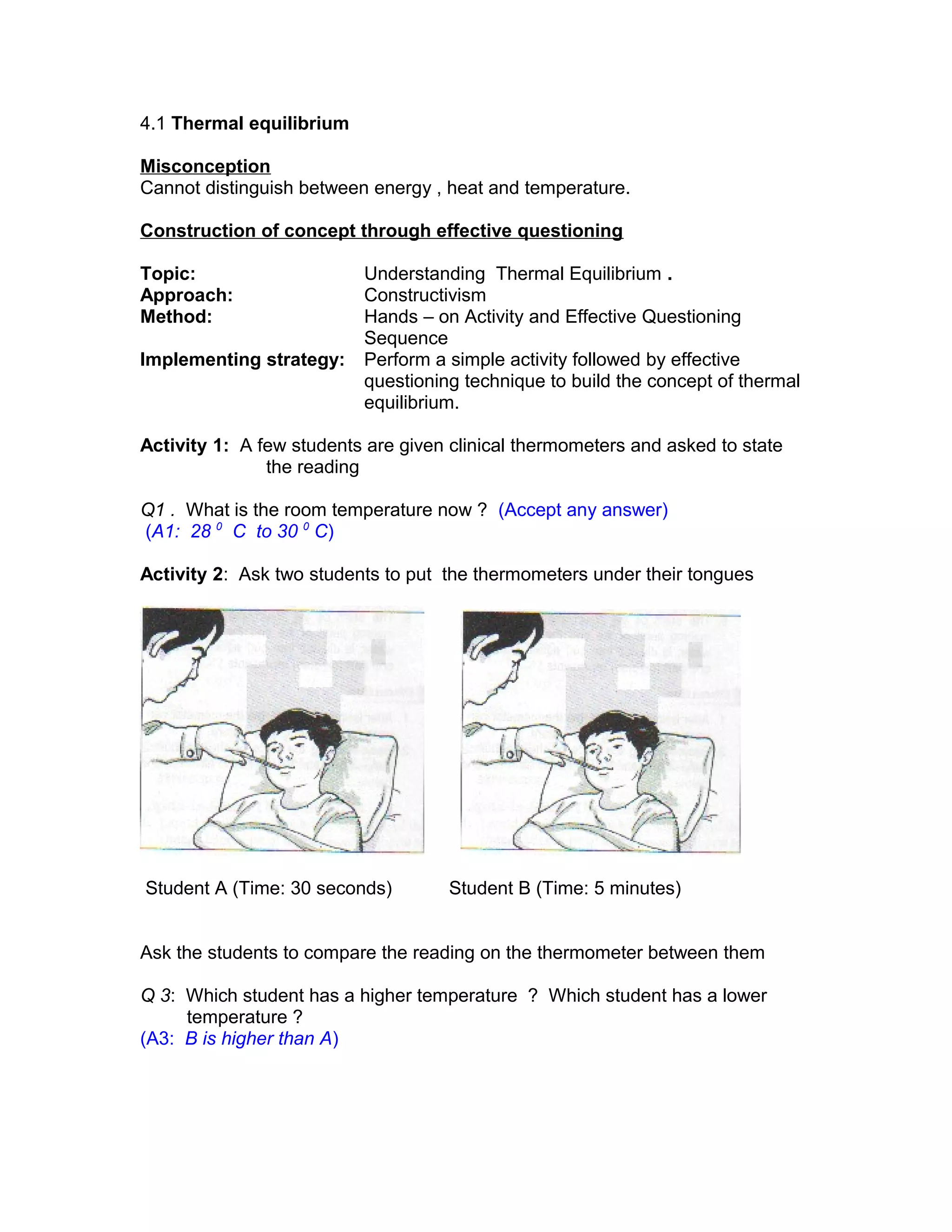 4.1 Understanding Thermal Equilibrium | DOC