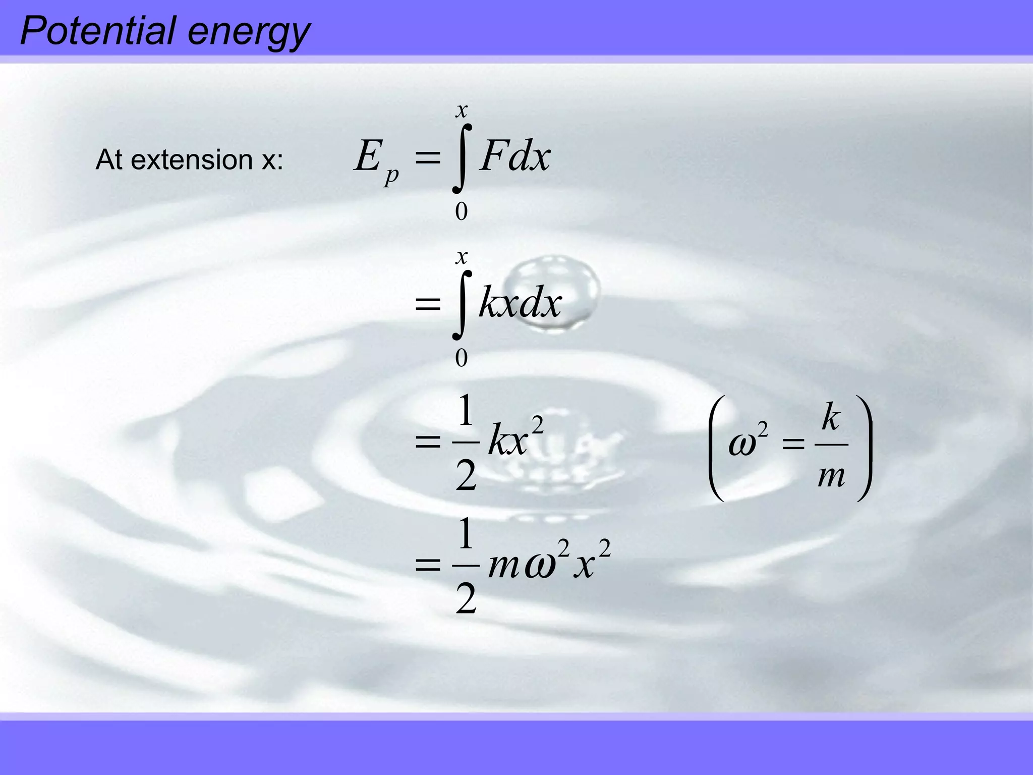 Energy and simple armonic motion | PPT