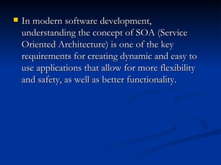 Understanding The Concept of SOA in Computer Programming | PPT | Cloud Computing | Internet