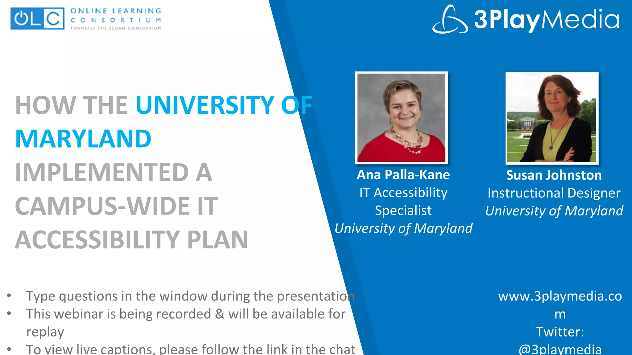How the University of Maryland Implemented a Campus-Wide IT ...