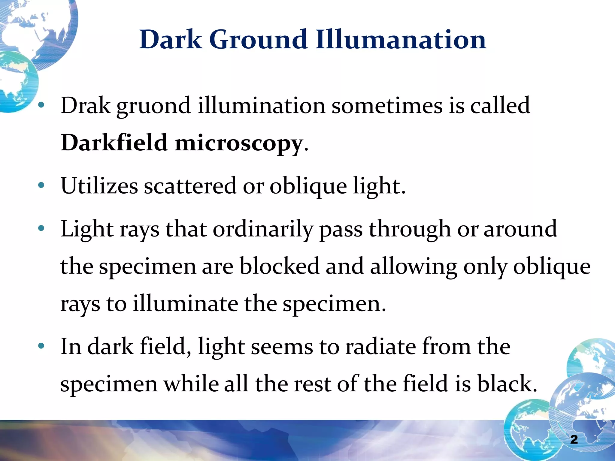 Dark field microscopy | PDF