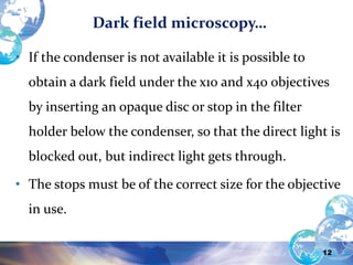 Dark field microscopy | PDF