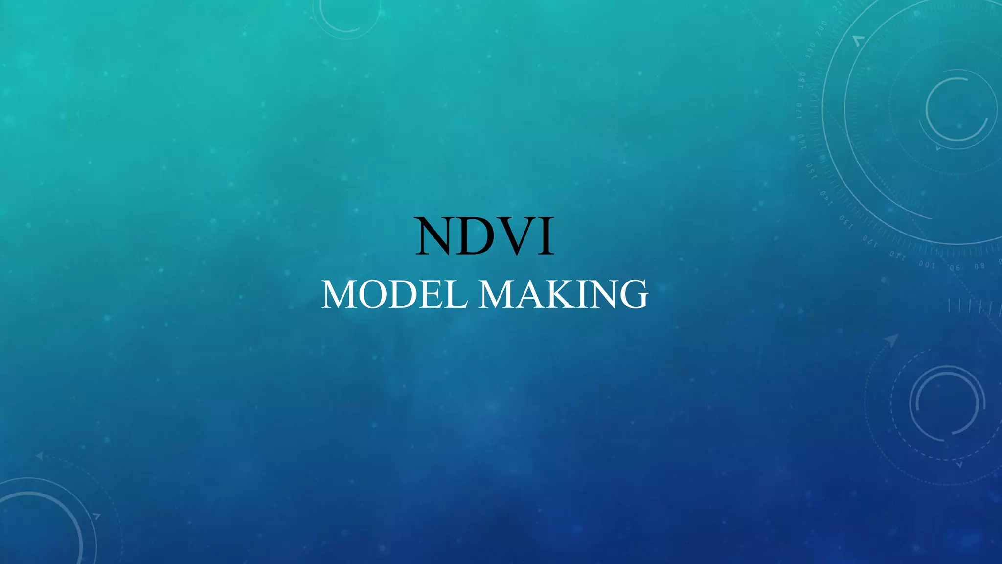 Remote Sensing: Normalized Difference Vegetation Index (NDVI) | PPTX