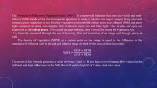 Remote Sensing: Normalized Difference Vegetation Index (NDVI) | PPTX