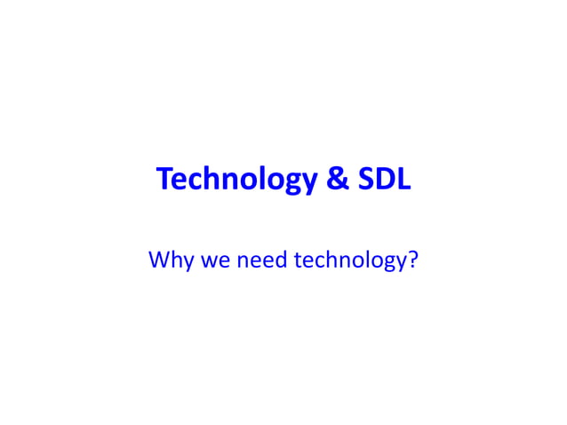 SDL & NETWORKING (Self Directed Learning) | PPT