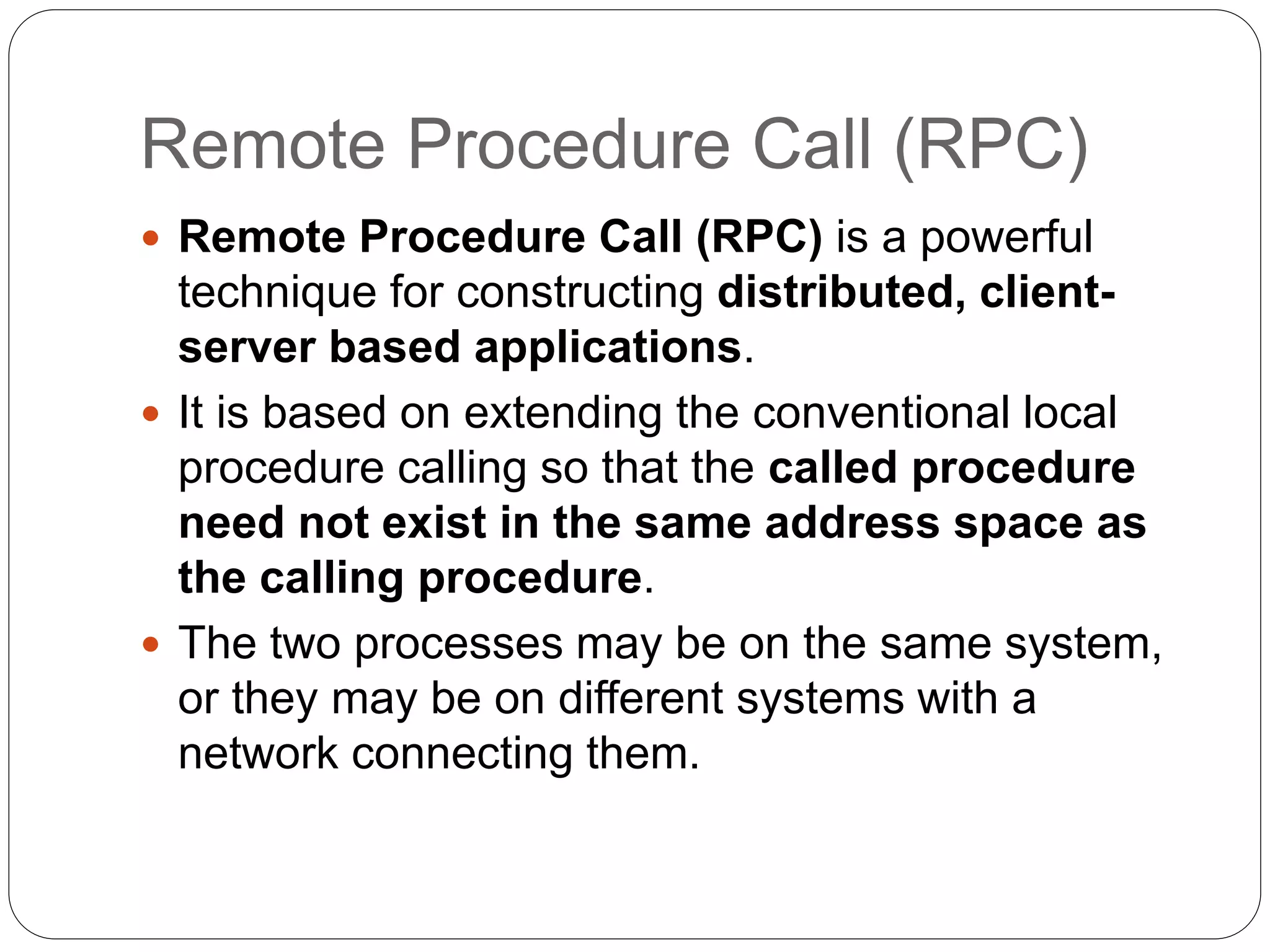 Middleware in Distributed System-RPC,RMI | PPT
