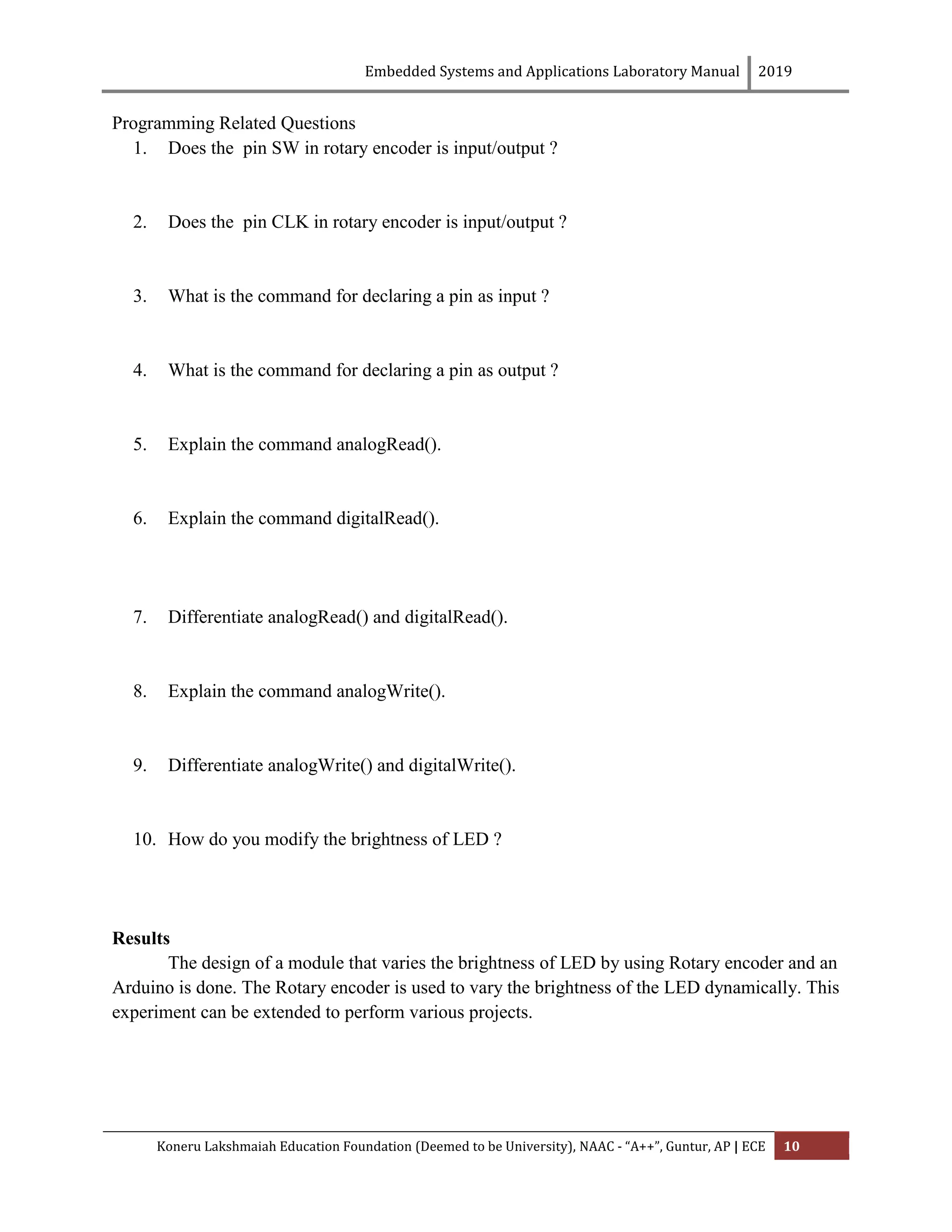 4. exp.2 rotary encoder | PDF | Computer Peripherals | Computing