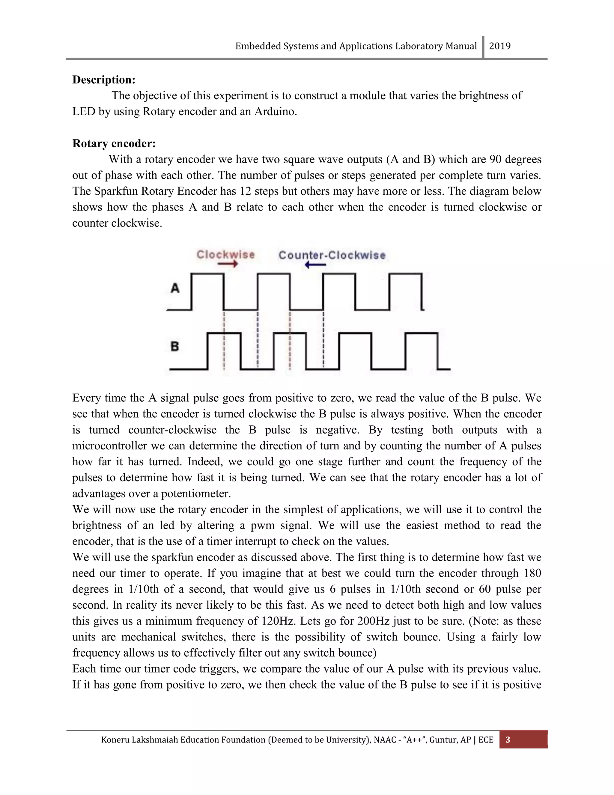 4. exp.2 rotary encoder | PDF | Computer Peripherals | Computing