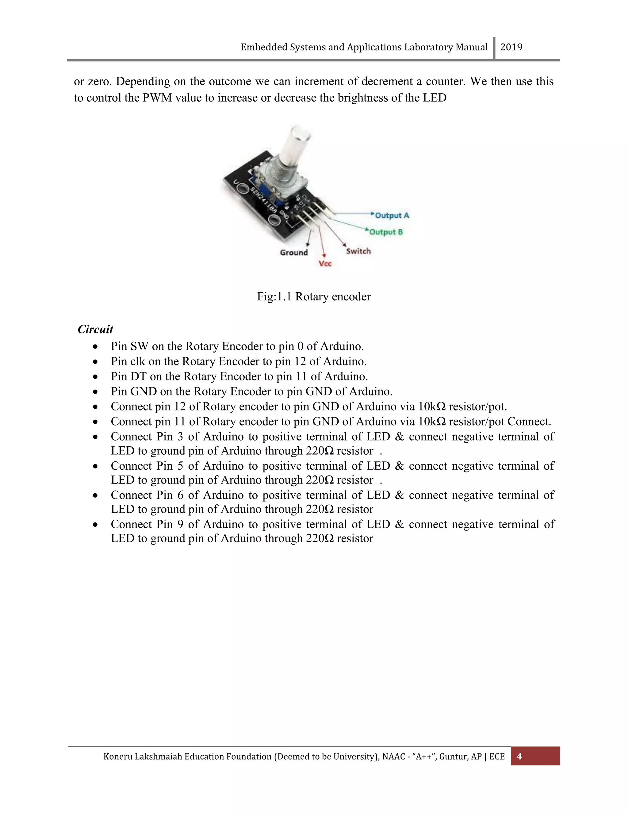 4. exp.2 rotary encoder | PDF | Computer Peripherals | Computing