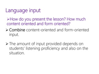 Developing Speaking Activities | PPTX