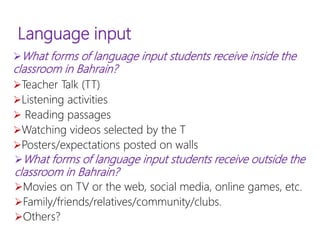 Developing Speaking Activities | PPTX