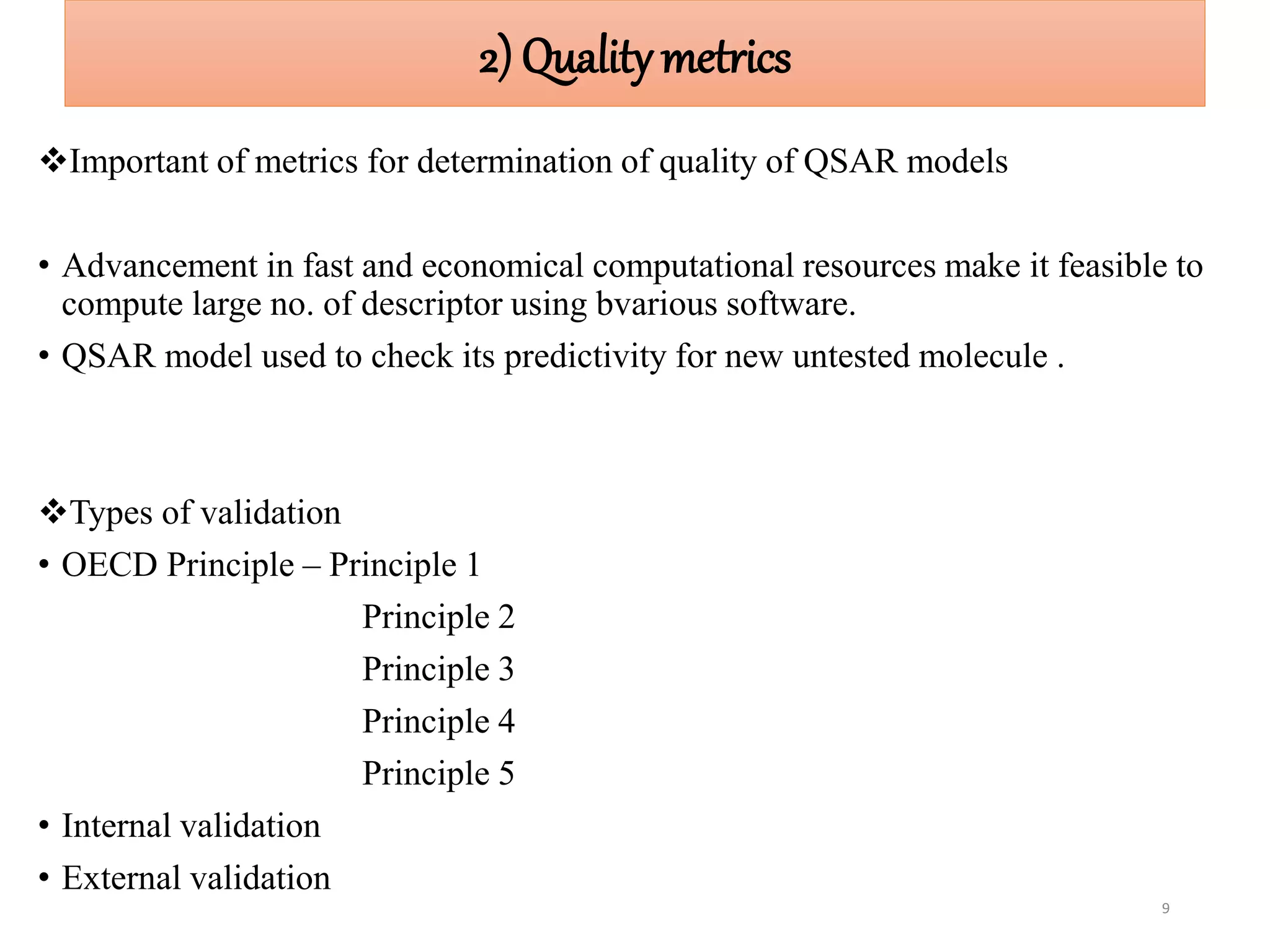 STATISTICAL METHOD OF QSAR | PPTX