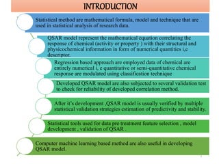 STATISTICAL METHOD OF QSAR | PPTX