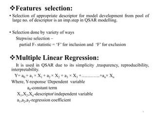 STATISTICAL METHOD OF QSAR | PPTX