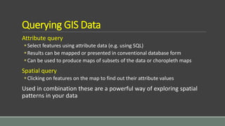 DATA in GIS and DATA Query | PPTX