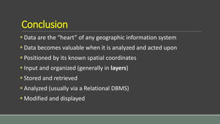 DATA in GIS and DATA Query | PPTX
