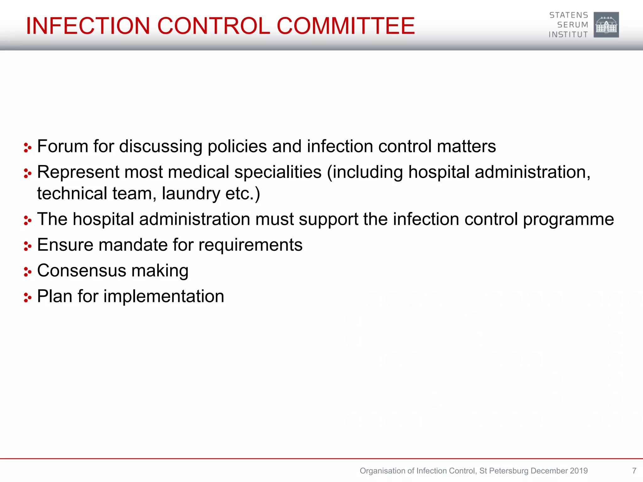 The organisation of infection control | PDF