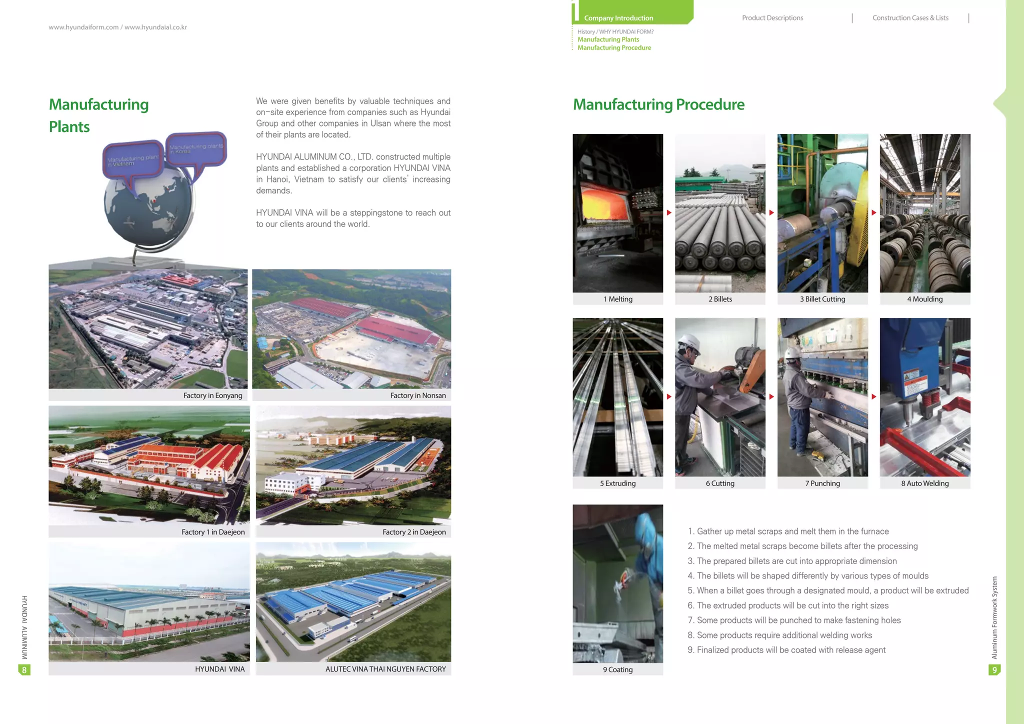 HYUNDAI ALUMINUM FORMWORK SYSTEM_CATALOGUE | PDF