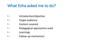 Esha's request and key aspects of public health nutrition | PPT