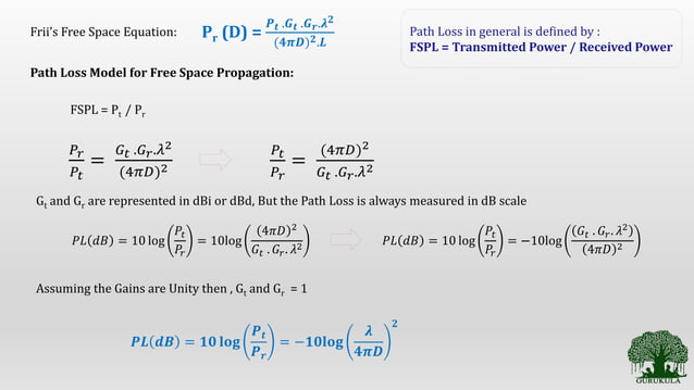 4. free space path loss model part 2 | PDF | Physics | Science