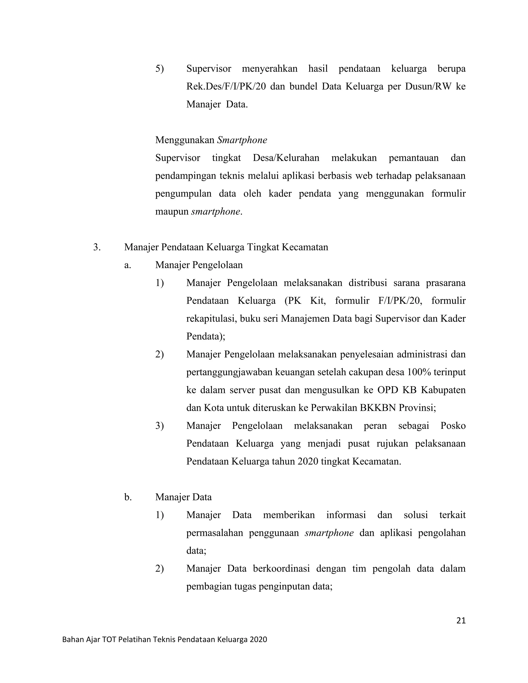 4. bahan ajar pelatihan teknis - mekanisme dan tata cara pk 2020 | PDF