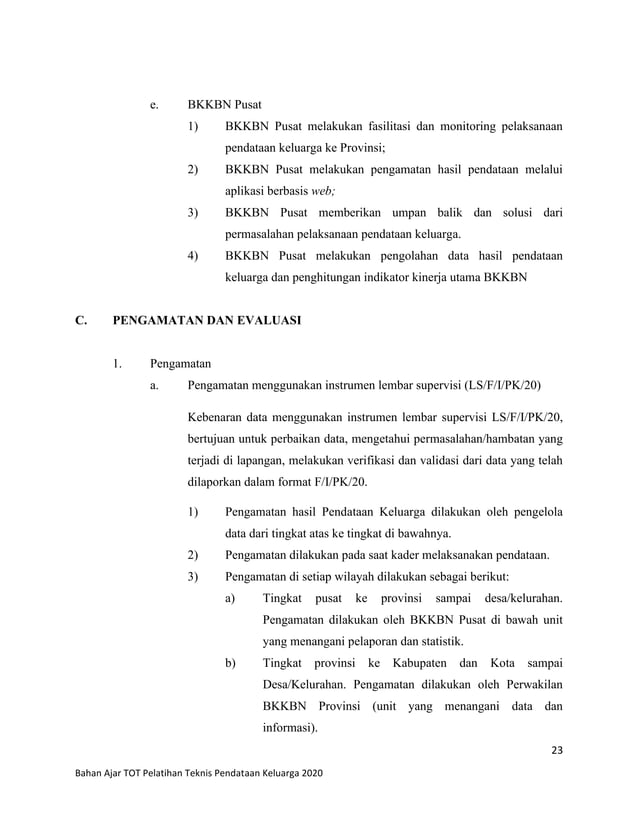 4. bahan ajar pelatihan teknis - mekanisme dan tata cara pk 2020 | PDF