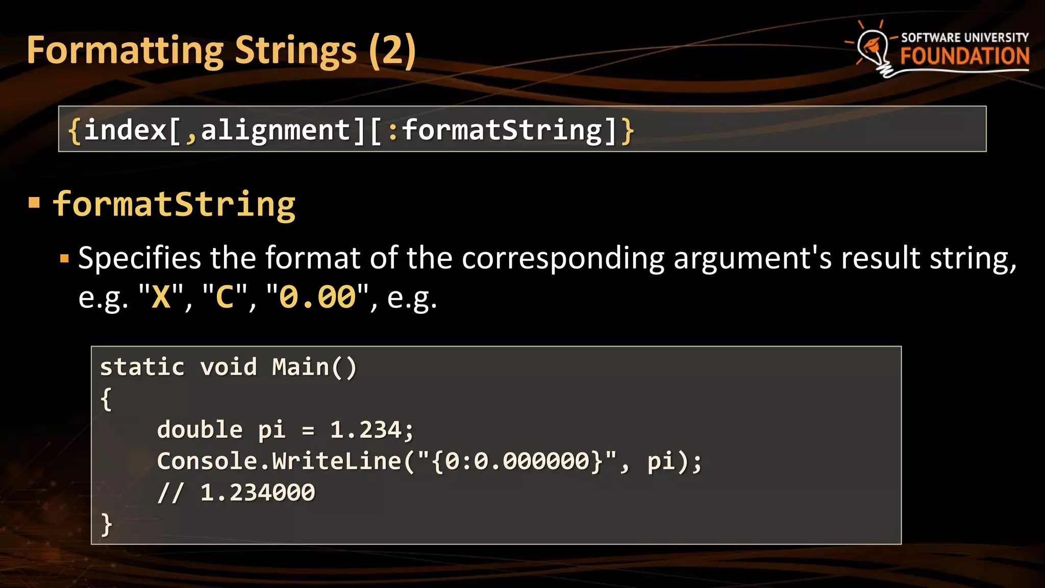 04. Console Input Output | PPTX