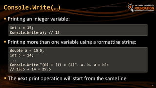 04. Console Input Output | PPTX
