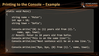 04. Console Input Output | PPTX