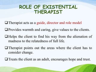 Existential & psychoanalytical model | PPTX